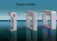 China Access Control Tripod Turnstile Gate , pedestrian security gates Semi - automatic for sale