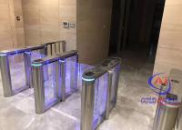 China Gym Emergency Exit Swing Barrier Gate With Fingerprint Recognition for sale