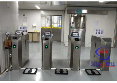 China High End Construction Flap Turnstile Gate Brush Motor Security Alarm Door Entrance for sale