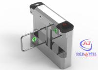 China Electric Flap Barrier Gate Mechanism RFID Stainless Steel Access Control Turnstile Gate for sale