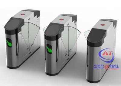 China Automatic Fingerprint Turnstile Flap Barrier Gate RFID Access Control For Banks / Hotels for sale