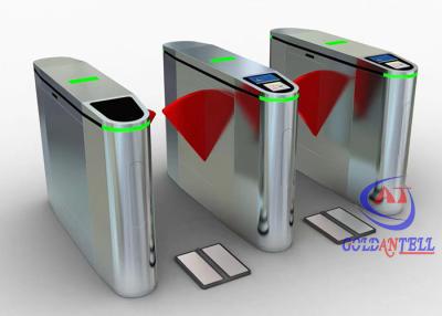 China Smart Mechanism ESD Gate Biometric Scanner Flap Turnstile Gate With Free Software for sale