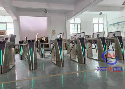 China Outdoor Access Control Turnstiles Anti Rust Stainless Steel With LED Lights for sale