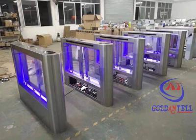 China Intelligent RFID Card Flap Turnstile Gate High Speed Fingerprint Swing Barrier Gate for sale