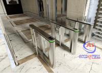China Waist Height Safety Pedestrian Turnstiles 900mm Passage Access Control Door for sale