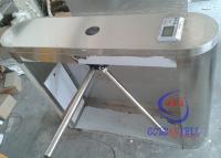 China Half Height Entry Office Building Tripod Turnstile Gate 304 Stainless Steel for sale