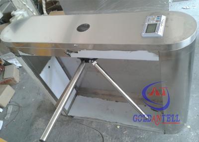 China Half Height Entry Office Building Tripod Turnstile Gate 304 Stainless Steel for sale