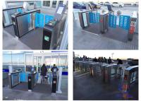 China Stainless Steel Rectangular Security Turnstile Gate Bi Directional For Indoor / Outdoor for sale