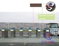 China Mechanism Access Control Turnstile Tripod Turnstile Gate Barcode Reader Entrance And Exit for sale