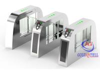 China Standard Silver Swing Barrier Gate Ticketing System 600mm Arm Length for sale