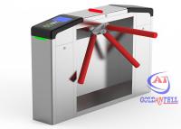 China QR Code Access Control Turnstile Gate Full Automatic LED Tripod Barrier Gate for sale