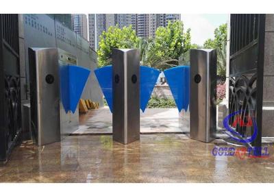 China Biometric RFID Automatic Flap Barrier Gate High Speed Customized Size For Park for sale