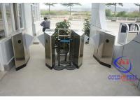 China ESD Access Control Turnstile RS485 With Fingerprint / Ticket / Card Reader for sale