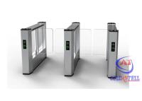 China Fingerprint Fully Automatic Swing Turnstile Barrier Crowd Entrance For Airports for sale