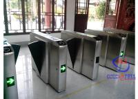 China Automatic Pedestrian Speed Gate Double Swing Flap Barrier Gate For Metro Station for sale