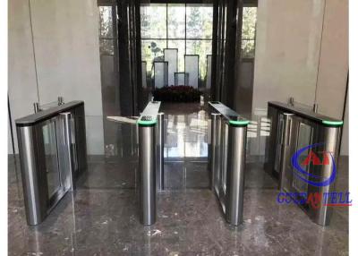 China Portable Swing Barrier Gate Facial Recognition QR Code RFID Access Control System for sale