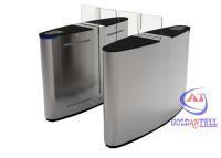 China 304 Stainless Steel Flap Barrier Gate Security Door Mechanism Rs485 Fingerprint for sale