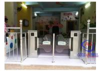 China Store Swing Barrier Gate 600mm Width Flap Access Control Speed Gate Turnstile for sale