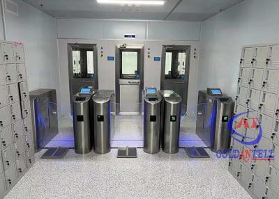 China Hotel Face Recognition Swing Barrier Gate Bidirectional Bar Code Entry Door for sale