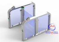 China OEM Logo QR Code Sliding Turnstile Gate Security Swing Barrier Gate For Public Lobby for sale