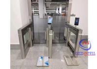 China Office Entry 304 Stainless Steel Swing Speedgate Turnstile High Security Pedestrian Access Control for sale