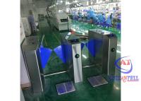 China Access Control Security flap gate barrier Automatic Turnstiles  With Qr Code Reader for sale