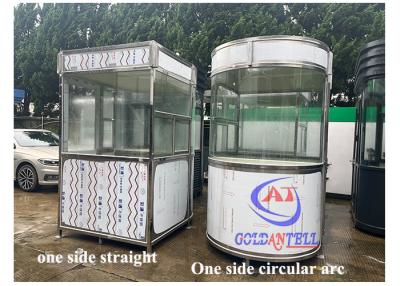 China Stainless Steel Portable Security Booth with Heat Insulation and Grade 8.3 Earthquake Resistance for sale
