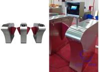 China Bidirectional nfc access control turnstile enter insert card exit card acceptor flap turnstile for sale