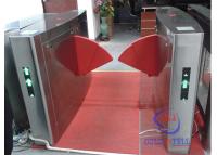 China Dual door access bi-directional channel electrical safe library entrance turnstile with barcode rfid interface for sale