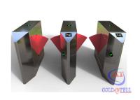 China Access Control Waist High Turnstyle barrier rfid reader Turnstile for School or Hospital entrance for sale