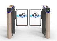 China 304 SS Fast Speed Gate Turnstile For Secure And Access Control High Speed 35-40 Person Per Minute With Advertising Door for sale
