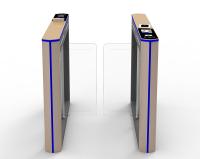 China High Speed Sliding Turnstile Gate With Built in Camera & Android 8 inch Facial Recognition for sale