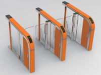 China Automatic Entry Fast Speed Gate Turnstile RS485 35-40 Person / Minute for Office Building Public Place for sale