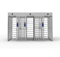 China Indoor & Outdoor RFID Card Biometrics Facial Recognition Three Lane Full Height Turnstile for sale