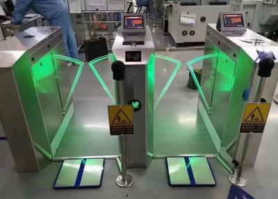 China 8 Inch LCD Screen ESD Turnstile Gate System With Foot Pedal and Wristband for sale
