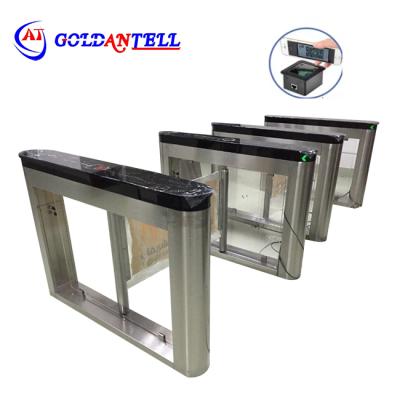 China CE Approved Fast Swing Barrier Gate with RFID QR Code Reader for sale