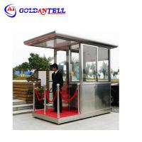 China Outdoor Movable Security Guard Booth Stainless Steel Waterproof for sale