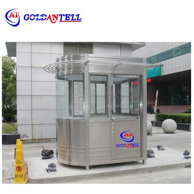 China Custom Stainless Steel Security Cabin Prefab Outdoor Guard Booth for sale