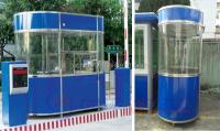 China Custom Stainless Steel Security Cabin Prefab Outdoor Guard Booth for sale