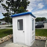 China 304 Stainless Steel Security Guard Cabin 1500x1500x2300mm for sale