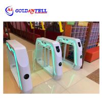 China 304 Stainless Steel Swing Barrier Gate 120x30x100cm Waterproof Automatic for sale