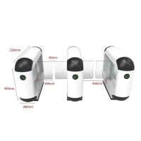 China Biometric Swing Barrier Gate 0.6s Speed 40 Persons/Min for sale