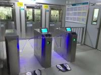 China 8-Inch LCD ESD Tester Turnstile Gate 1200mm Stainless Steel for sale