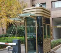 China High Standard Elegant Security Guard House Cabin Toll Booth For Garden Optional Window Customizable Security Booth Designed For Various Environments for sale