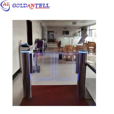 China ZK Face Recognition Swing Barrier Gate 1400mm Stainless Steel IP54 for sale