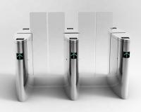 China Stainless Steel Speed Gate Turnstile with RFID 0.2s Barrier Time for sale