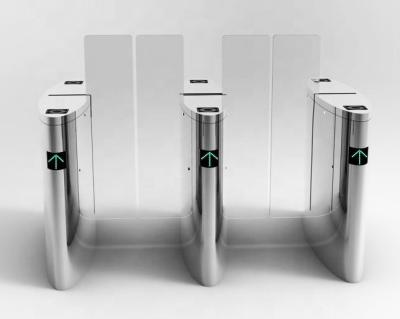 China Stainless Steel Speed Gate Turnstile with RFID 0.2s Barrier Time for sale