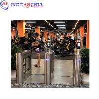 China Swing Barrier Gate with Face Recognition RFID 20K Database DC12V 5W for sale