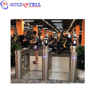 China Swing Barrier Gate with Face Recognition RFID 20K Database DC12V 5W for sale