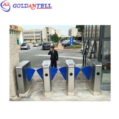 China Security Turnstile Gate with 0.2s Barrier Open/Close Time RS-232 and RS485 Communication Interface and 2-Way Operation Direction for sale